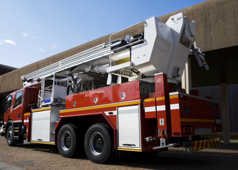 Fire Truck Rear Angle stock image. Image of transport - 9756177