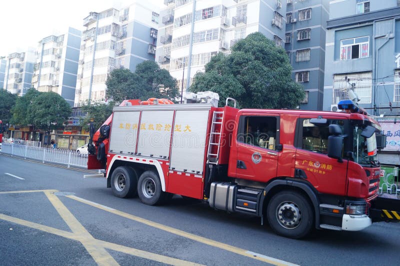 Shenzhen China Fire Engine Stock Photos - Free & Royalty-Free Stock ...