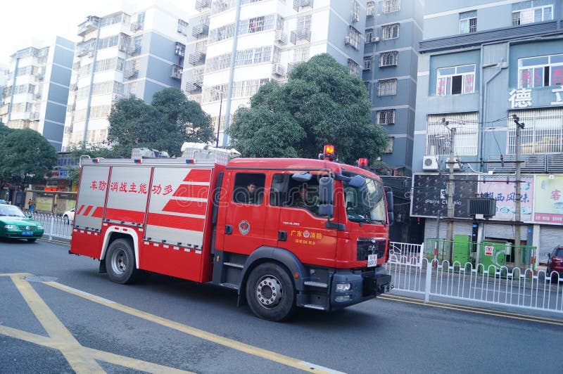 Shenzhen China Fire Engine Stock Photos - Free & Royalty-Free Stock ...