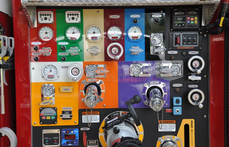 Fire Truck Valves stock image. Image of firetruck, color - 21505729