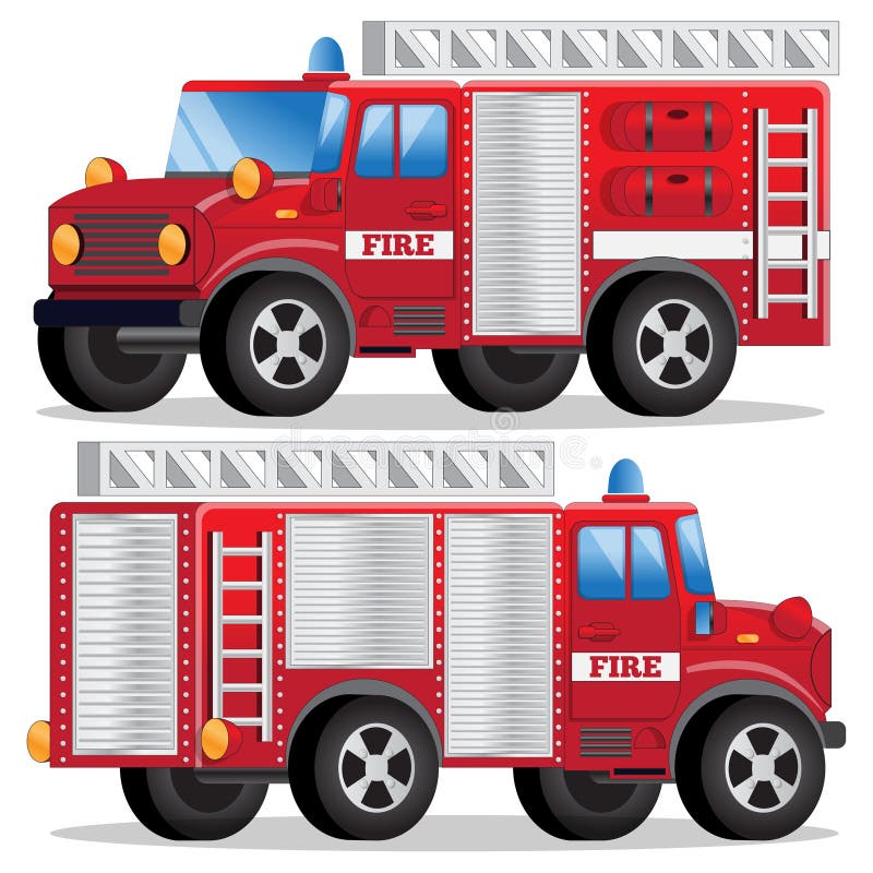 Fire truck. stock vector. Illustration of graphic, siren - 243189128