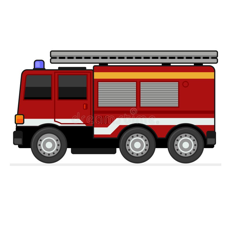 Fire Truck Cutout stock vector. Illustration of activity - 43248711