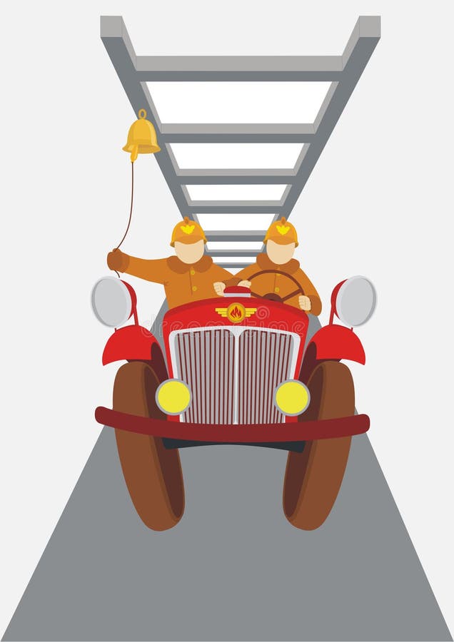 Fire trucks stock illustration. Illustration of radiator - 13534465