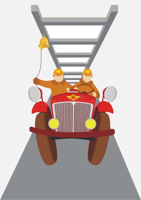 Fire trucks stock illustration. Illustration of radiator - 13534465