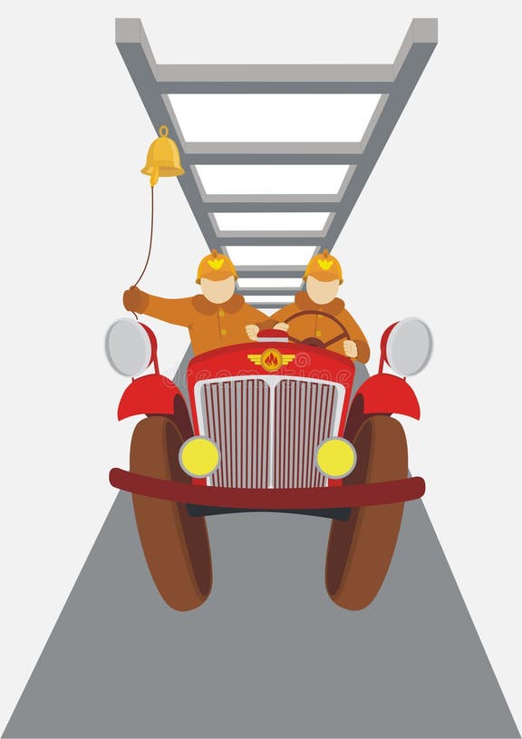 Fire trucks stock illustration. Illustration of radiator - 13534465