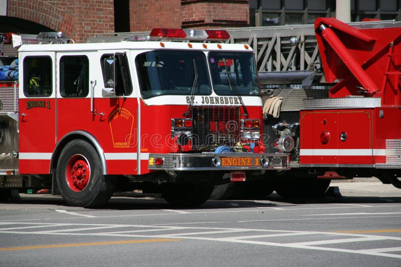Fire trucks stock image. Image of department, truck, ready - 1442597