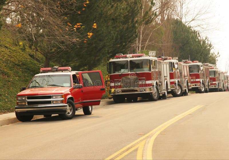 Fire Trucks stock photo. Image of white, dangerous, forestfires - 4872576