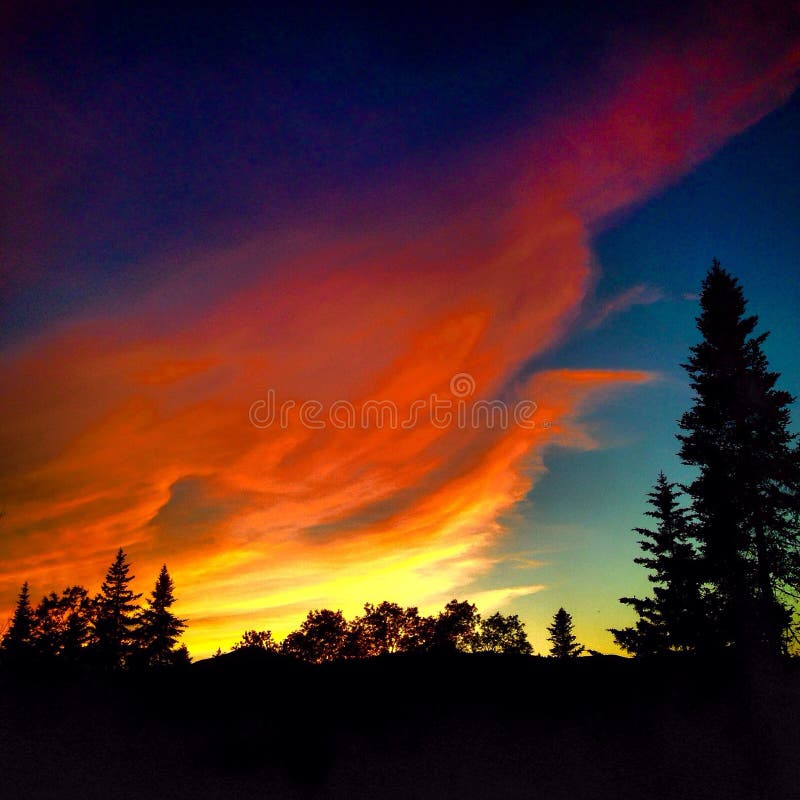 Fire Twilight stock photo. Image of fire, formation, cloud - 55879914