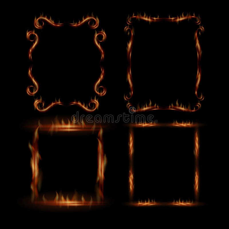 Vector Set of Hot Sale Vector Flaming Labels Stock Vector ...