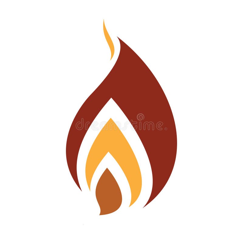 Fire. Vector Illustration Decorative Design Stock Vector - Illustration ...