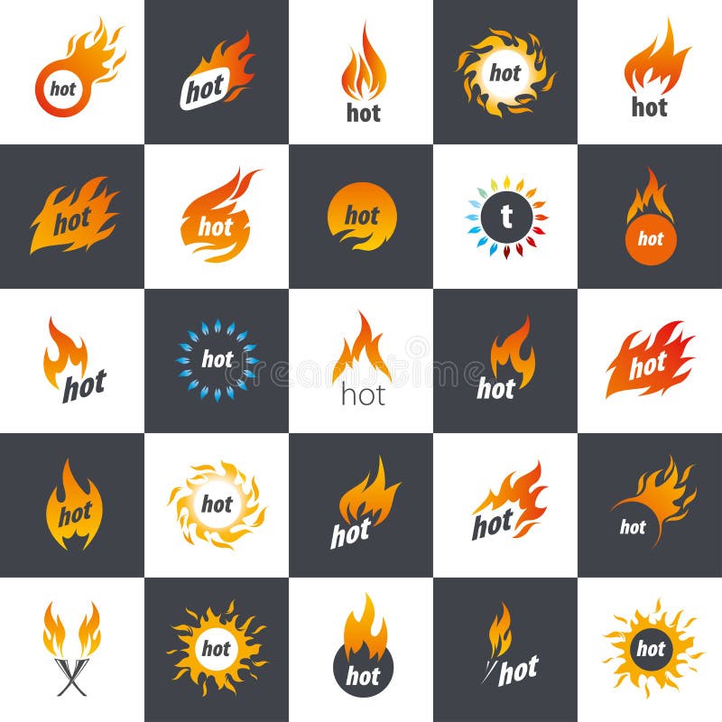 Fire vector logo stock vector. Illustration of background - 74953409