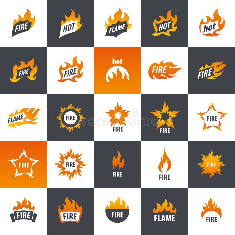 Fire vector logo stock vector. Illustration of element - 126417321