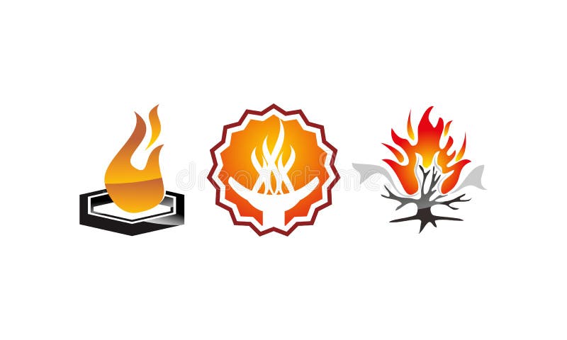 Fire Diamond Logo Design Template Stock Vector - Illustration of heat ...