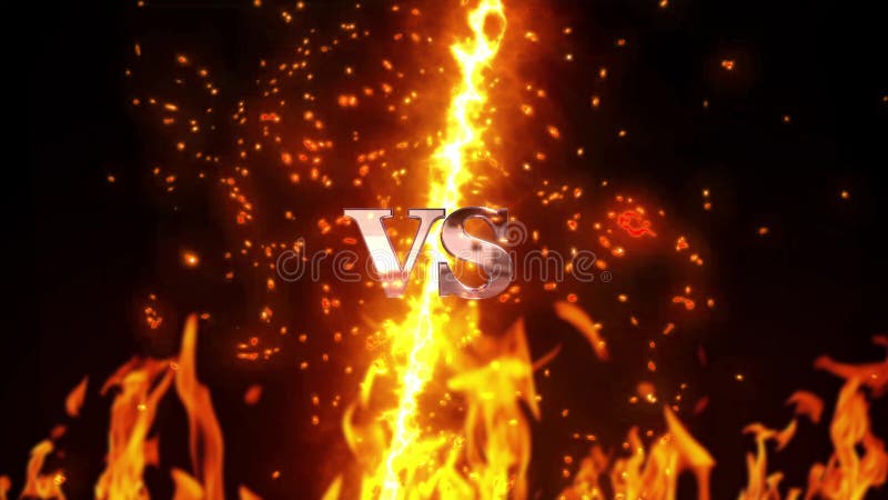 Red Fire Versus Blue Ice Smoke Dynamic Abstract Background with Star ...