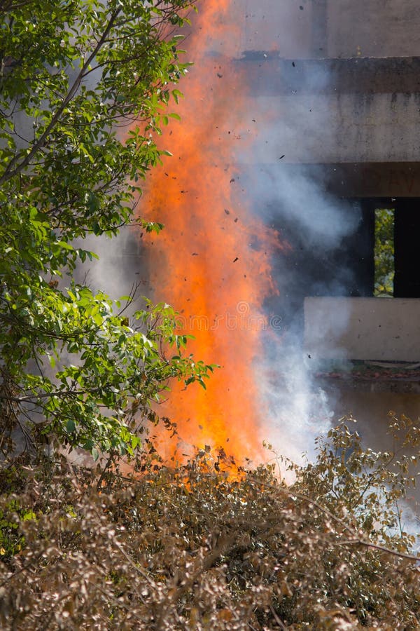 Fire in the village stock image. Image of risk, negligence - 127207109