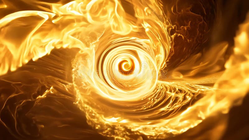 Fire Vortex Spinning in Flame Swirls. Burning Backdrop with Blazing ...