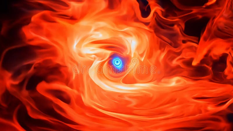 Fire Vortex Spinning in Flame Swirls. Burning Backdrop with Blazing ...