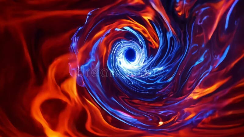 Fire Vortex Spinning in Flame Swirls. Burning Backdrop with Blazing ...