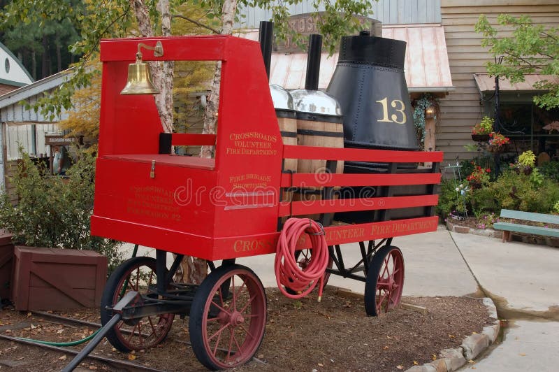 Fire wagon stock photo. Image of background, nature, pull - 1300444