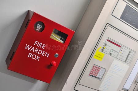 Fire warden box stock photo. Image of help, steel, concept - 15479338
