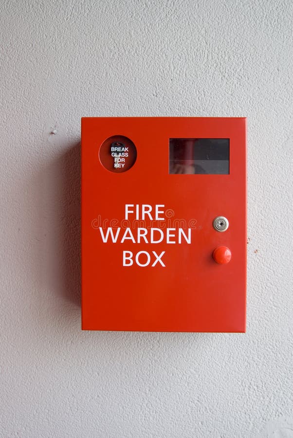 Fire warden box stock photo. Image of hang, fire, worden - 5592078