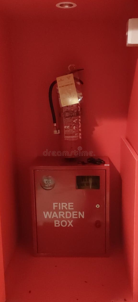 Fire Warden Box is One of the Anticipation in an Emergency Stock Image ...