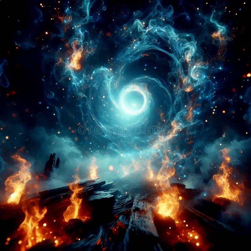 Fire Warp - Hell s Gate 2 stock illustration. Illustration of purgatory ...