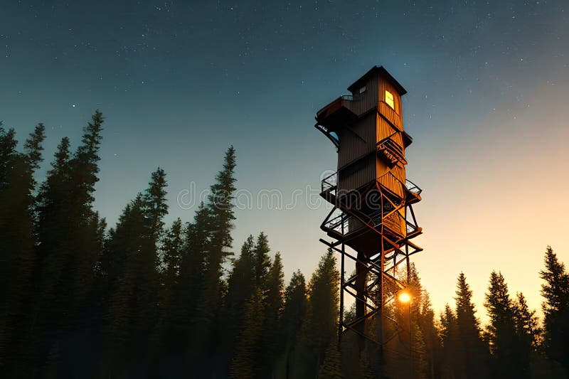 Fire Lookout Tower Stock Illustrations – 89 Fire Lookout Tower Stock ...
