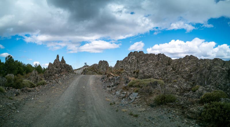 Fire Watching Hut at the End of the Wild Track Stock Photo - Image of ...