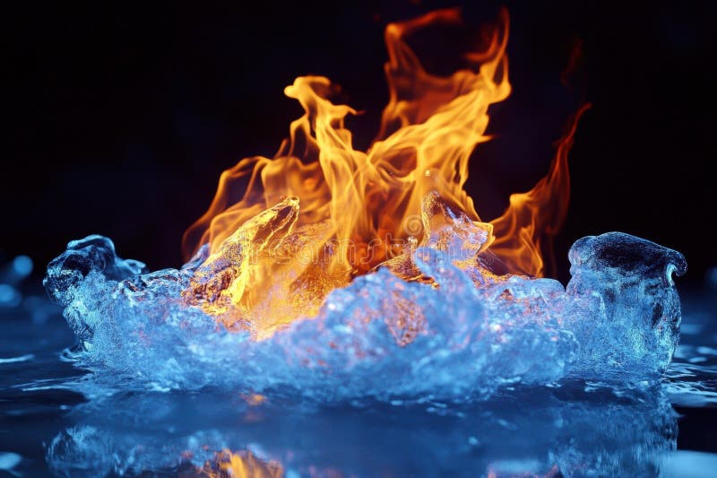 Fire and Water Collide in a Mesmerizing Display of Elements in Dynamic ...