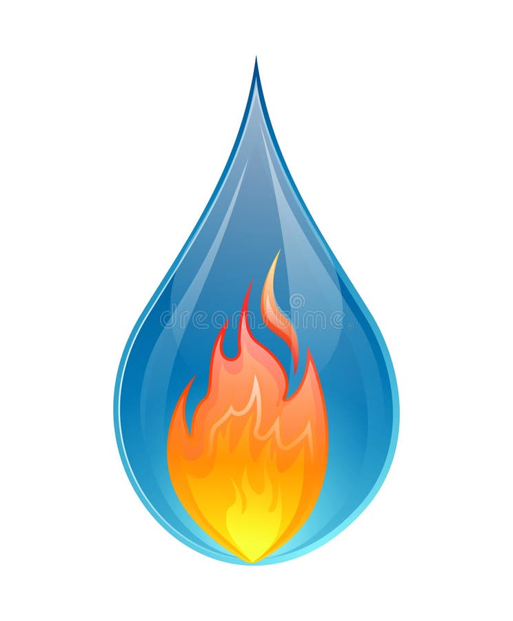 The Four Elements: Earth, Water, Air and Fire Stock Vector ...