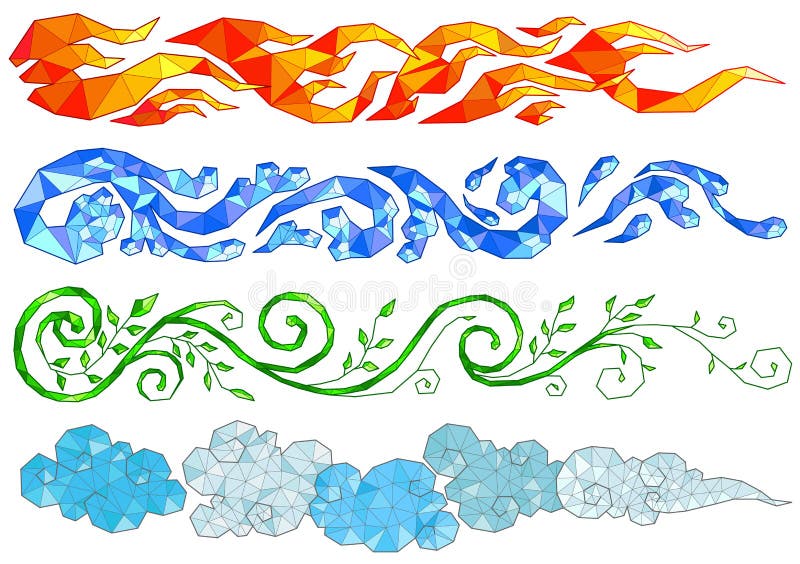 Wind Water Fire Pattern Stock Illustrations – 549 Wind Water Fire ...