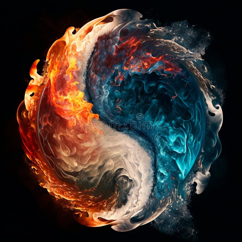 Watercolor Element Fire Water Stock Illustrations – 966 Watercolor ...