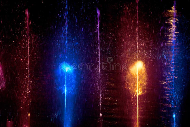 Fire and Water Show stock image. Image of night, multimedia - 36316855