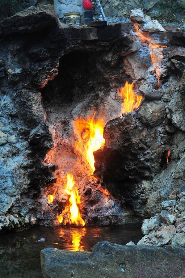 Fire and water spring stock image. Image of extraordinary - 24071971