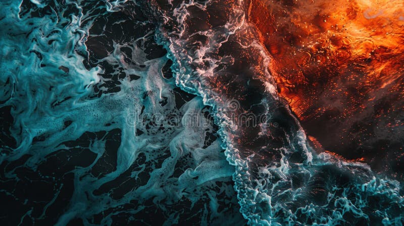 Fire and Water Surface Close Up Stock Photo - Image of drip, vapor ...