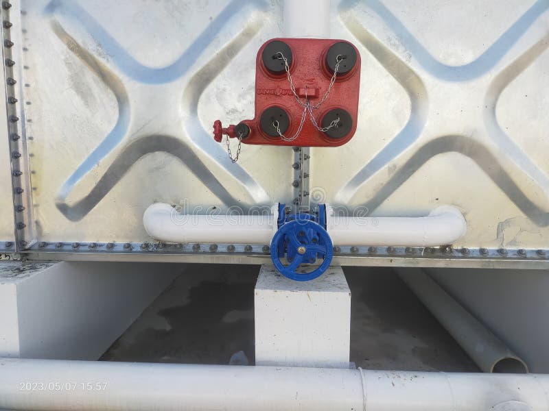 Fire Water Tank System Bomba Stock Image - Image of valve, inlet: 278547891