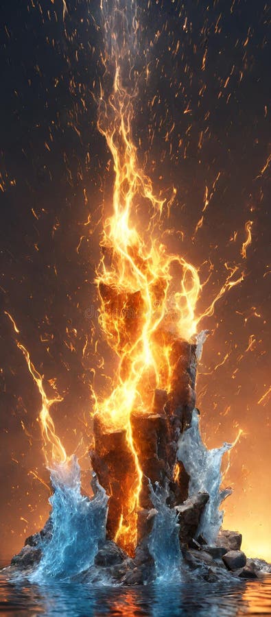 When Fire and Water Work Together To Become a Powerful Storm Stock ...