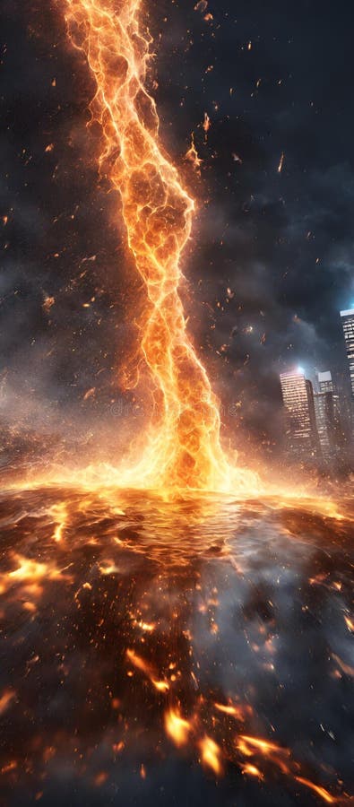 When Fire and Water Work Together To Become a Powerful Storm Stock ...