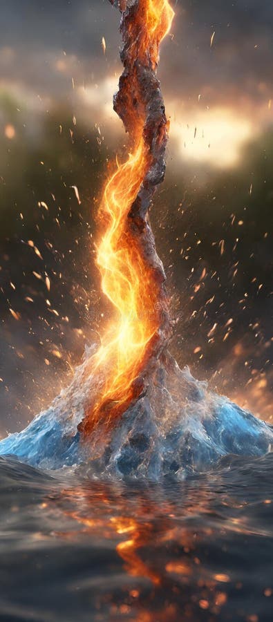 When Fire and Water Work Together To Become a Powerful Storm Stock ...