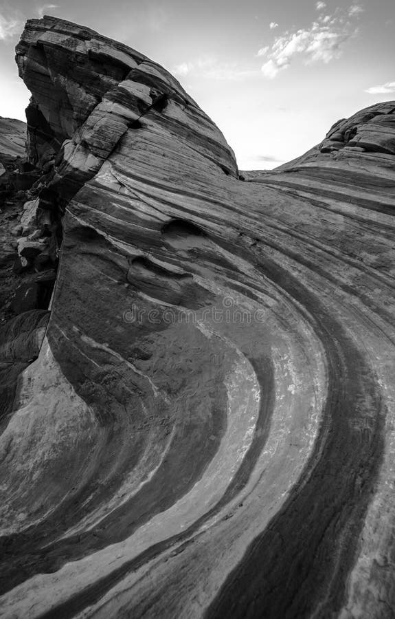 Fire Wave Black and White Rock Patterns Stock Image - Image of stone ...