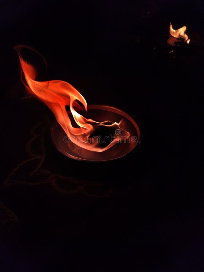 Fire lamp for god stock image. Image of temple, fire - 192239611