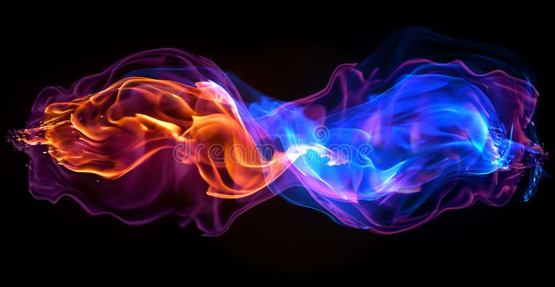 Fire Flame Isolated & Reflection Stock Image - Image of flaming, fuel ...