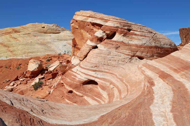 Fire Wave rock formation stock photo. Image of wave - 132034106
