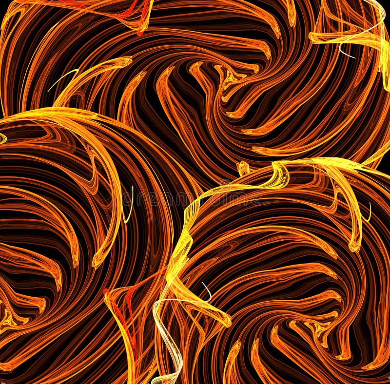 Fire Waves Square Abstract stock illustration. Illustration of physics ...