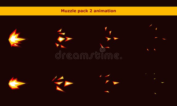 Cartoon Muzzle Flash Animation Stock Illustrations – 40 Cartoon Muzzle ...