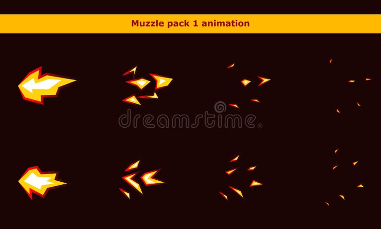 Cartoon Muzzle Flash Animation Stock Illustrations – 40 Cartoon Muzzle ...