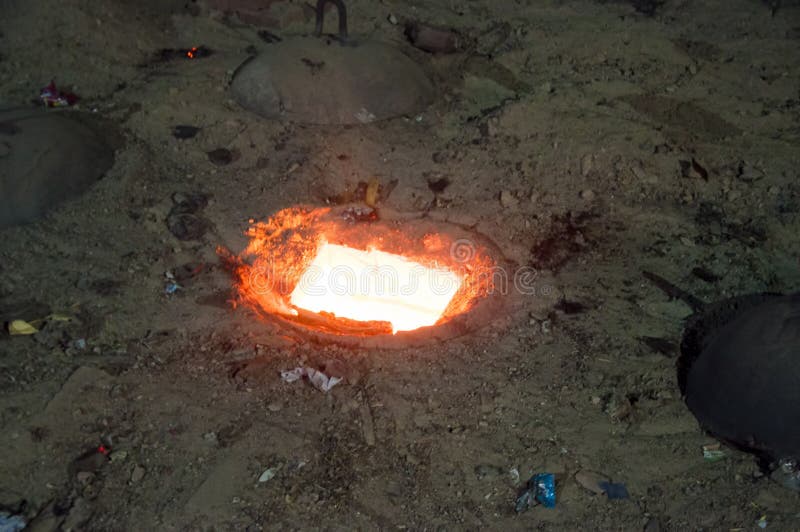 A fire well of the hell stock image. Image of fiery - 116590229