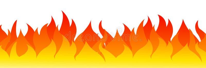 Fire on a White Background. Vector Illustration for Design - Stock ...