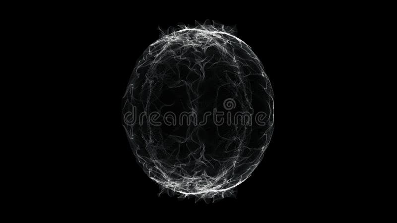 Fire White Energy Ball Effect Aura Glow Spin. 3d Rendering Stock ...